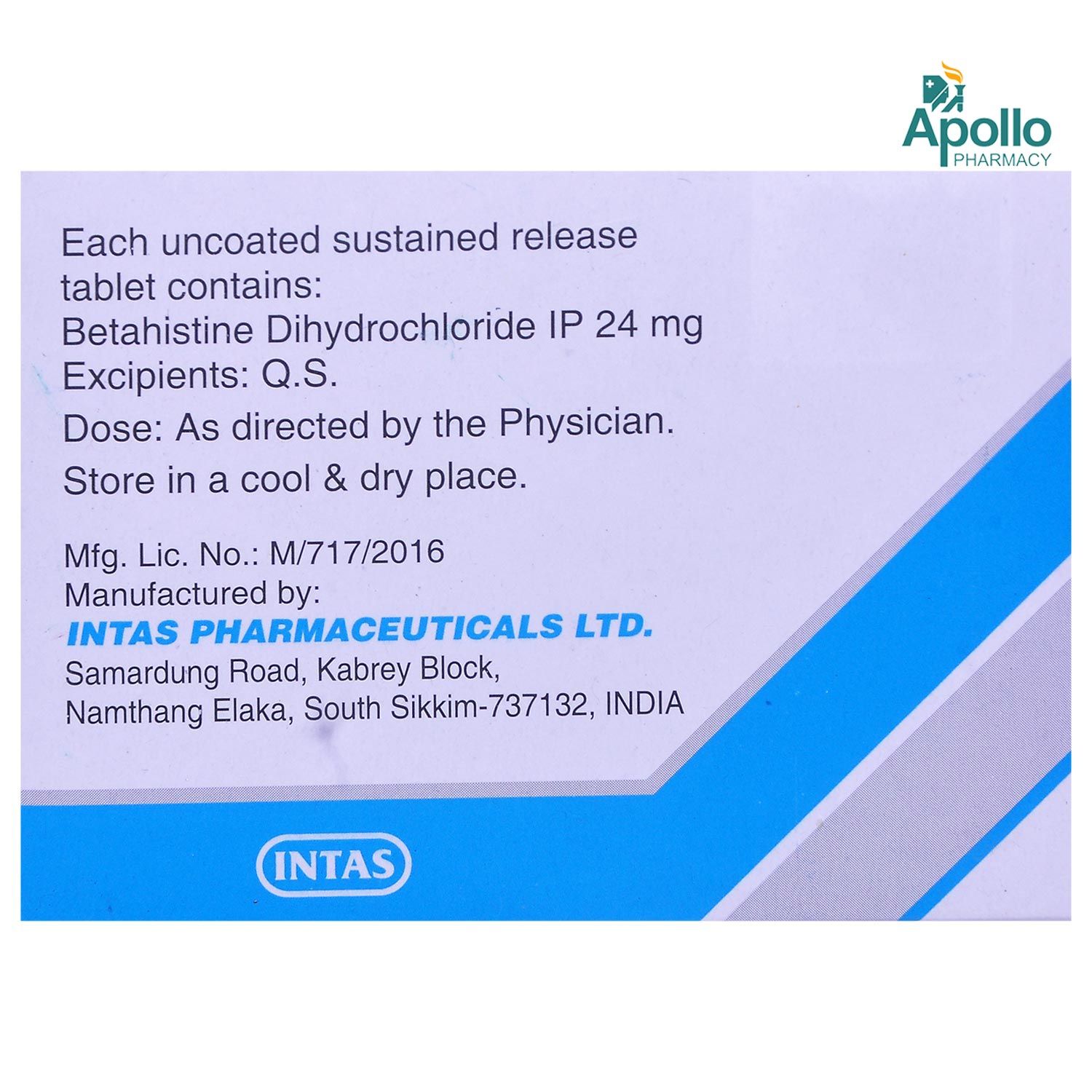 ZEVERT SR 24MG TABLET Price, Uses, Side Effects, Composition - Apollo ...