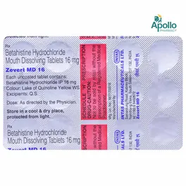 Zevert MD 16 Tablet | Uses, Side Effects, Price | Apollo Pharmacy