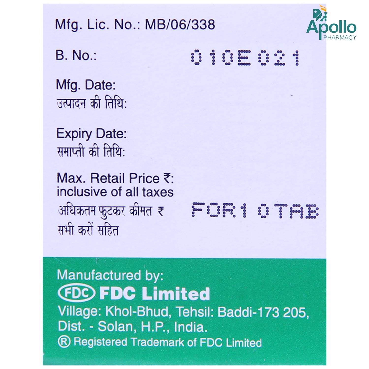 Zifi DT 50 mg Tablet 10's Price, Uses, Side Effects, Composition ...