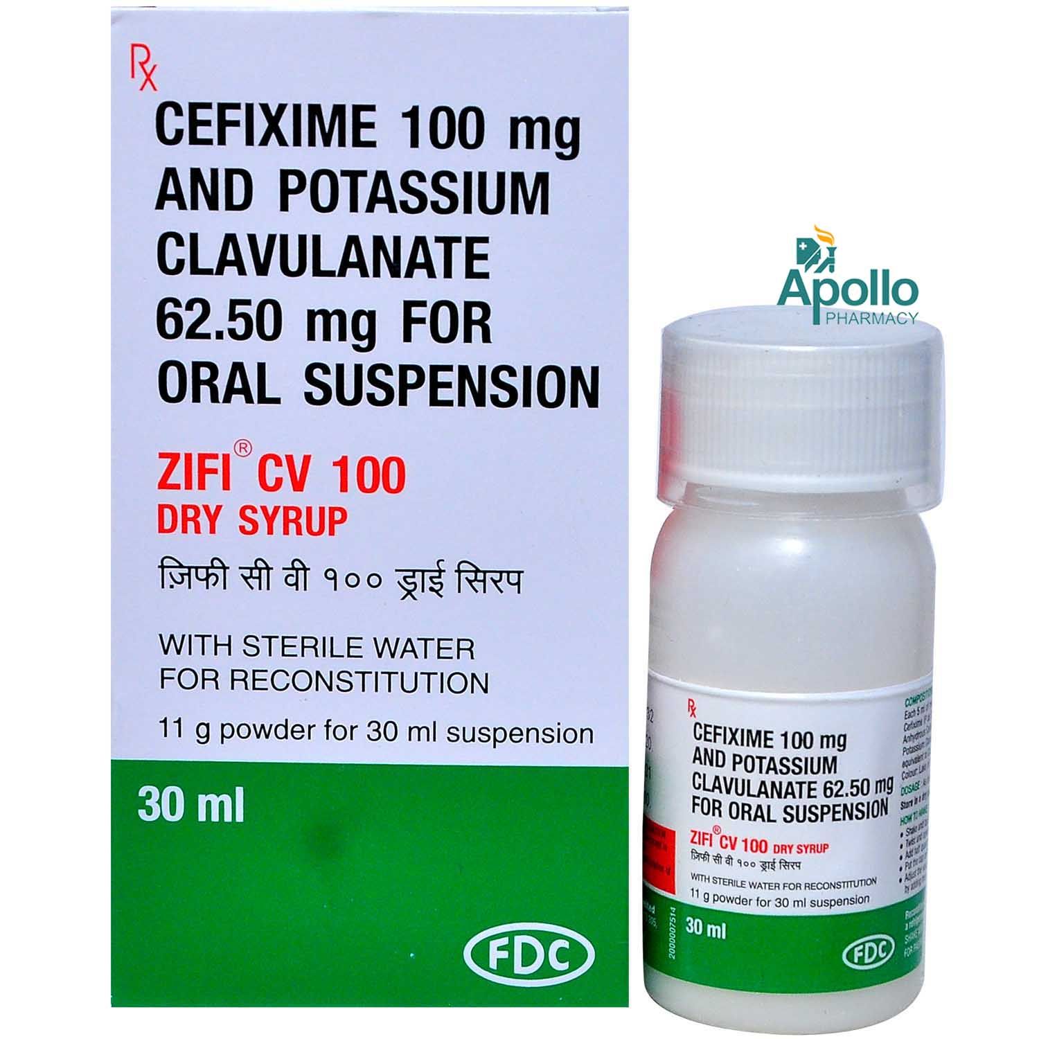 Zifi CV 100 Dry Syrup | Uses, Side Effects, Price | Apollo Pharmacy
