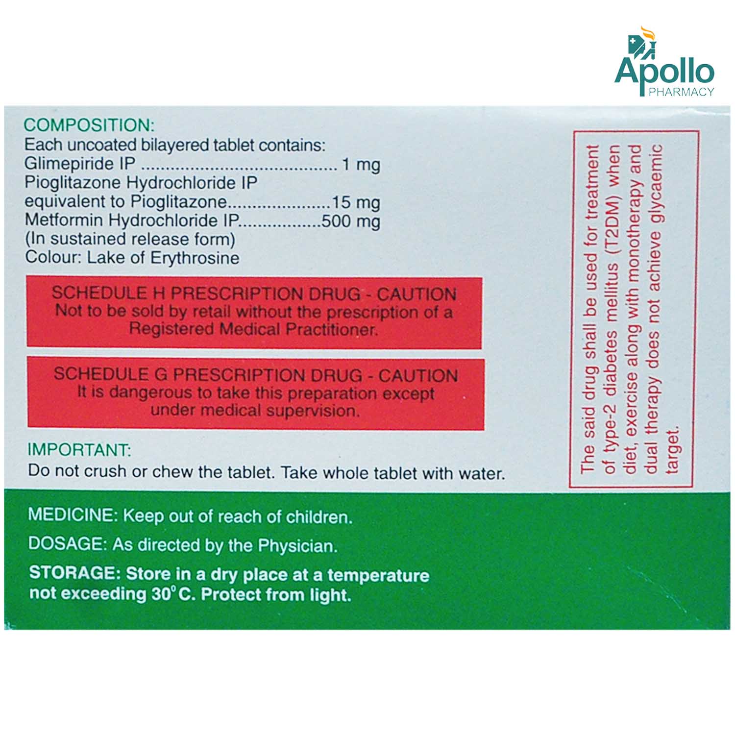 ZIGLIM PLUS 1MG TABLET Price, Uses, Side Effects, Composition - Apollo ...