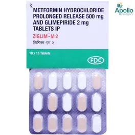 Ziglim M 2 Tablet | Uses, Side Effects, Price | Apollo Pharmacy