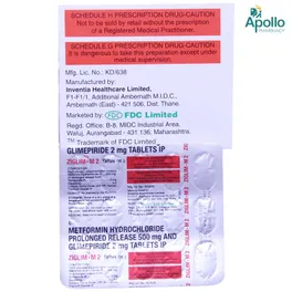 Ziglim M 2 Tablet | Uses, Side Effects, Price | Apollo Pharmacy