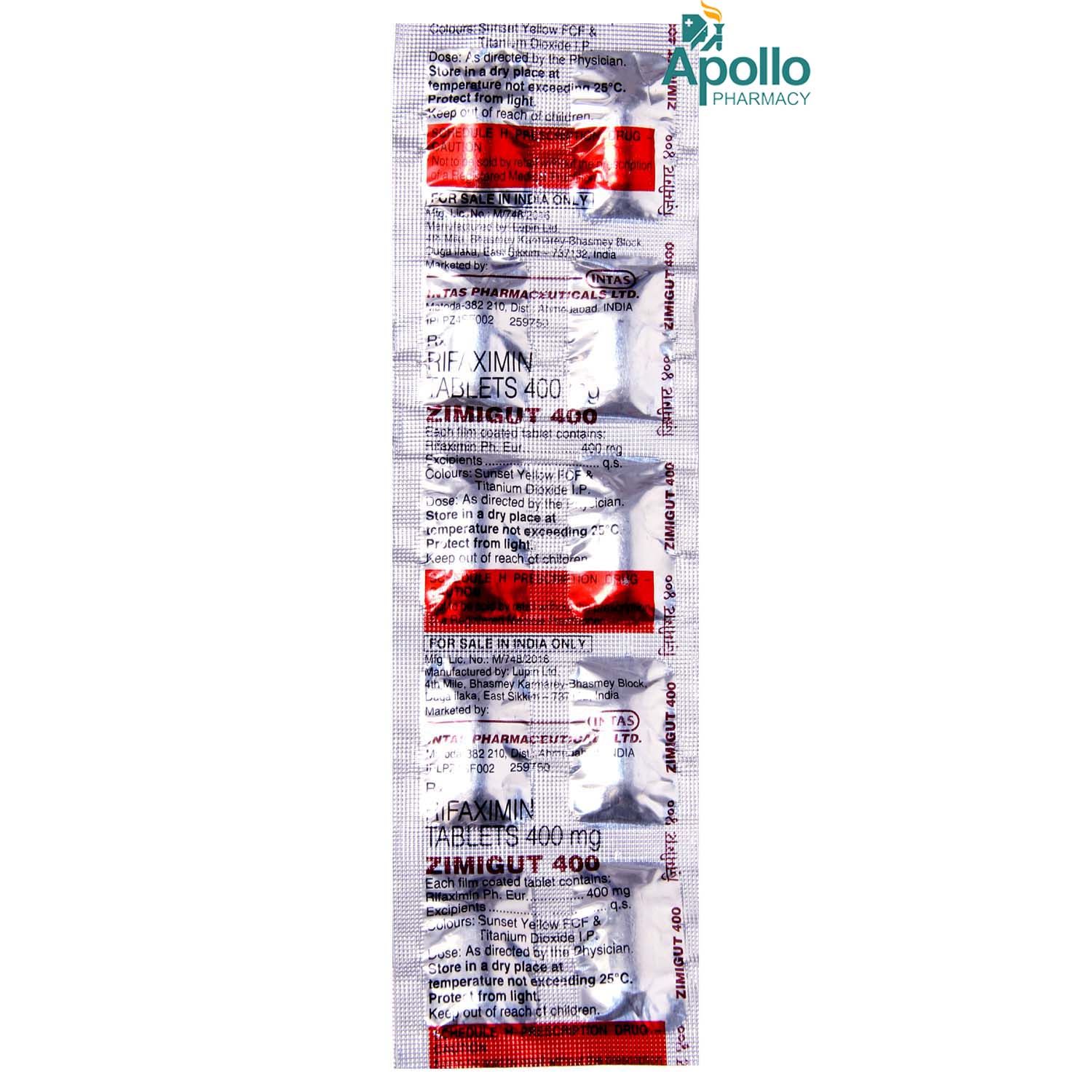 Zimigut 400 Tablet 10's Price, Uses, Side Effects, Composition - Apollo ...