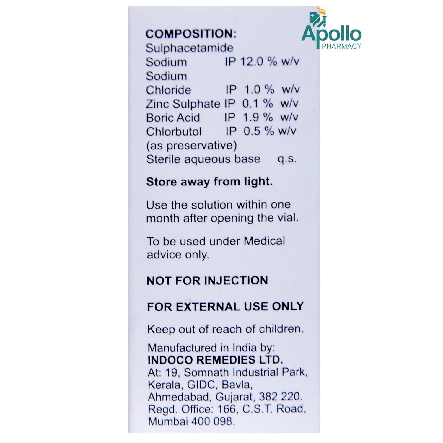Zincoren Eye/Ear Drops 10 ml Price, Uses, Side Effects, Composition ...