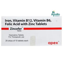 Zincofer Tablet | Uses, Side Effects, Price | Apollo Pharmacy