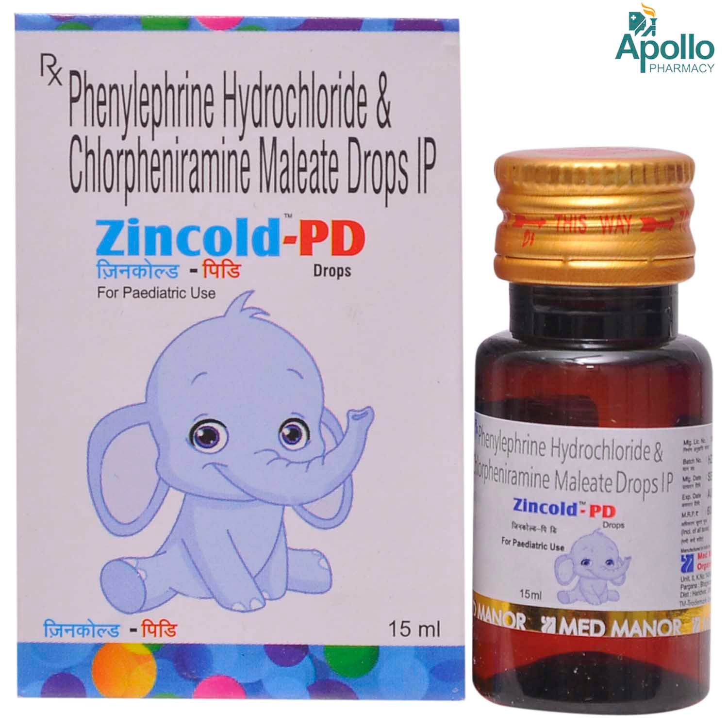 Zincold PD Drops 15 ml Price, Uses, Side Effects, Composition - Apollo ...
