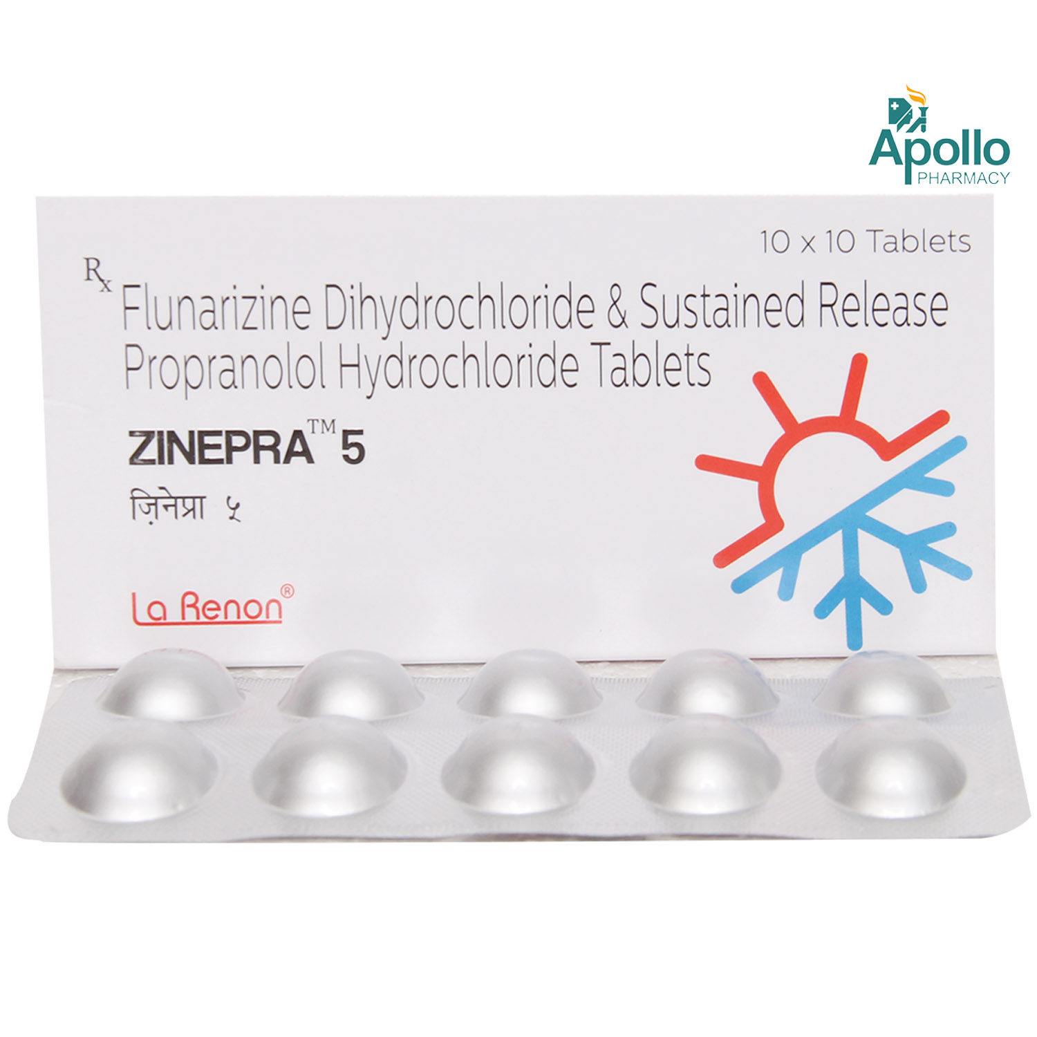 Zinepra 5 Tablet 10's Price, Uses, Side Effects, Composition - Apollo ...