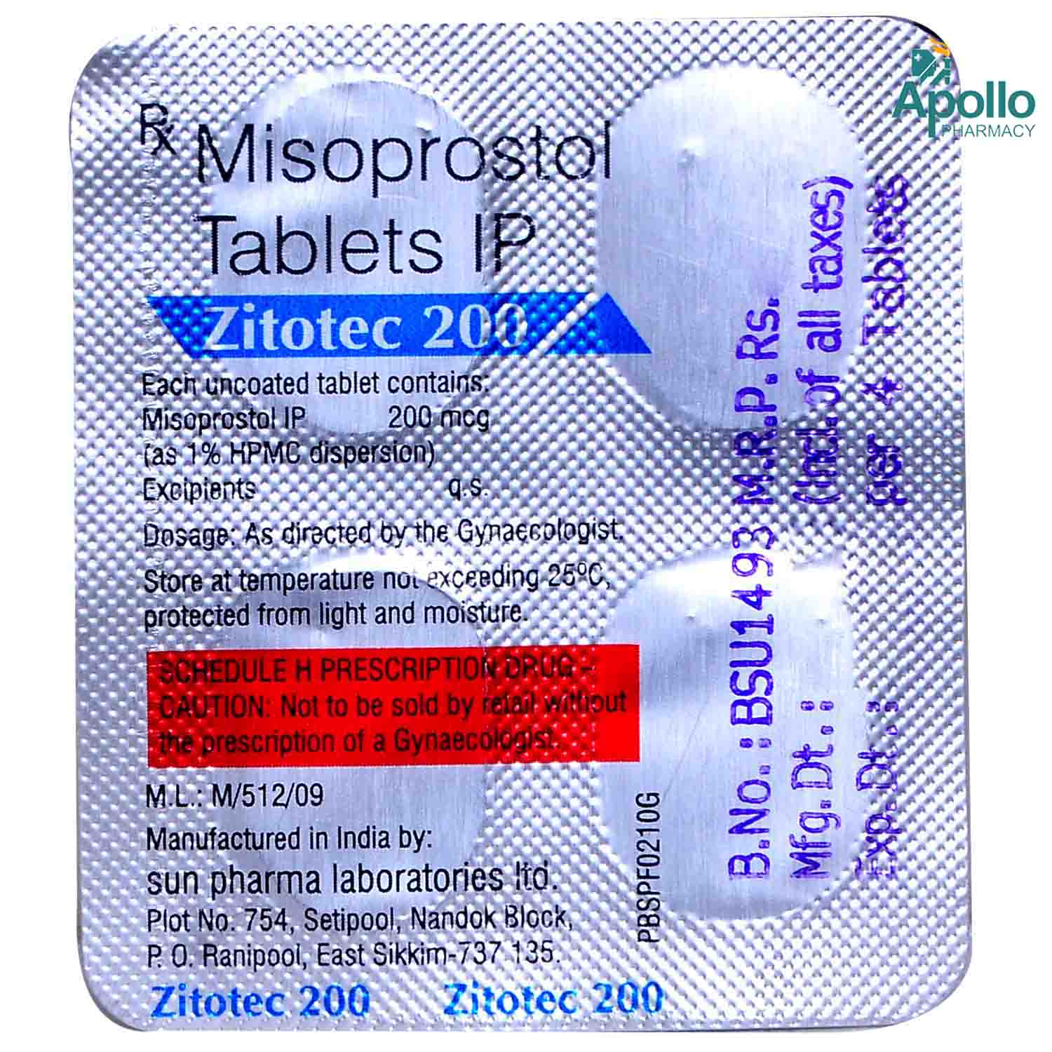 Zitotec 200 Tablet 4's Price, Uses, Side Effects, Composition - Apollo ...