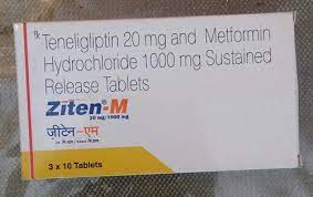 Ziten M 20mg/1000mg Tablet | Uses, Side Effects, Price | Apollo Pharmacy