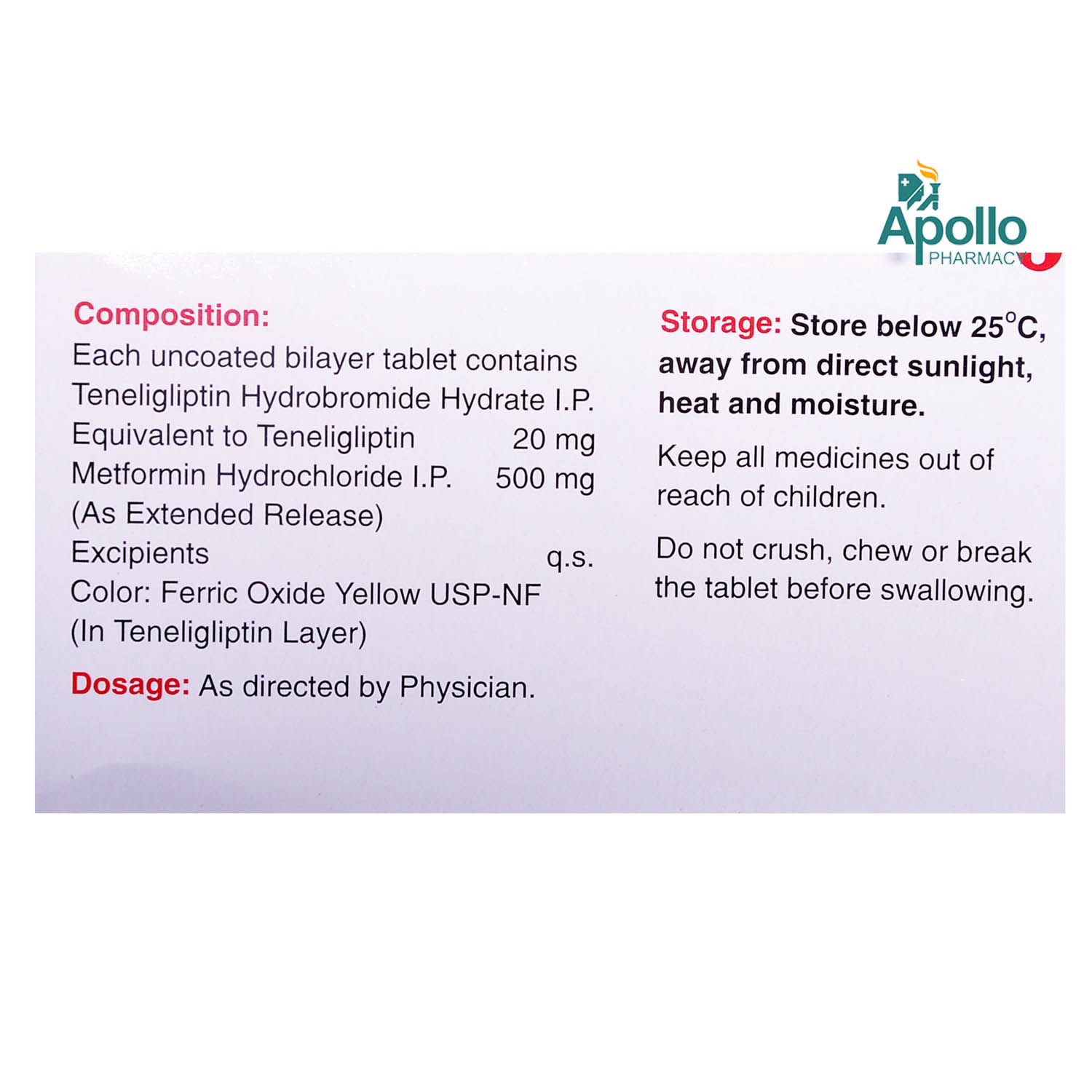 Ziten-M 20 mg/500 mg Tablet | Uses, Side Effects, Price | Apollo Pharmacy