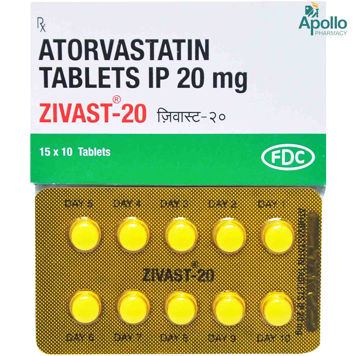 Zivast-20 Tablet | Uses, Side Effects, Price | Apollo Pharmacy