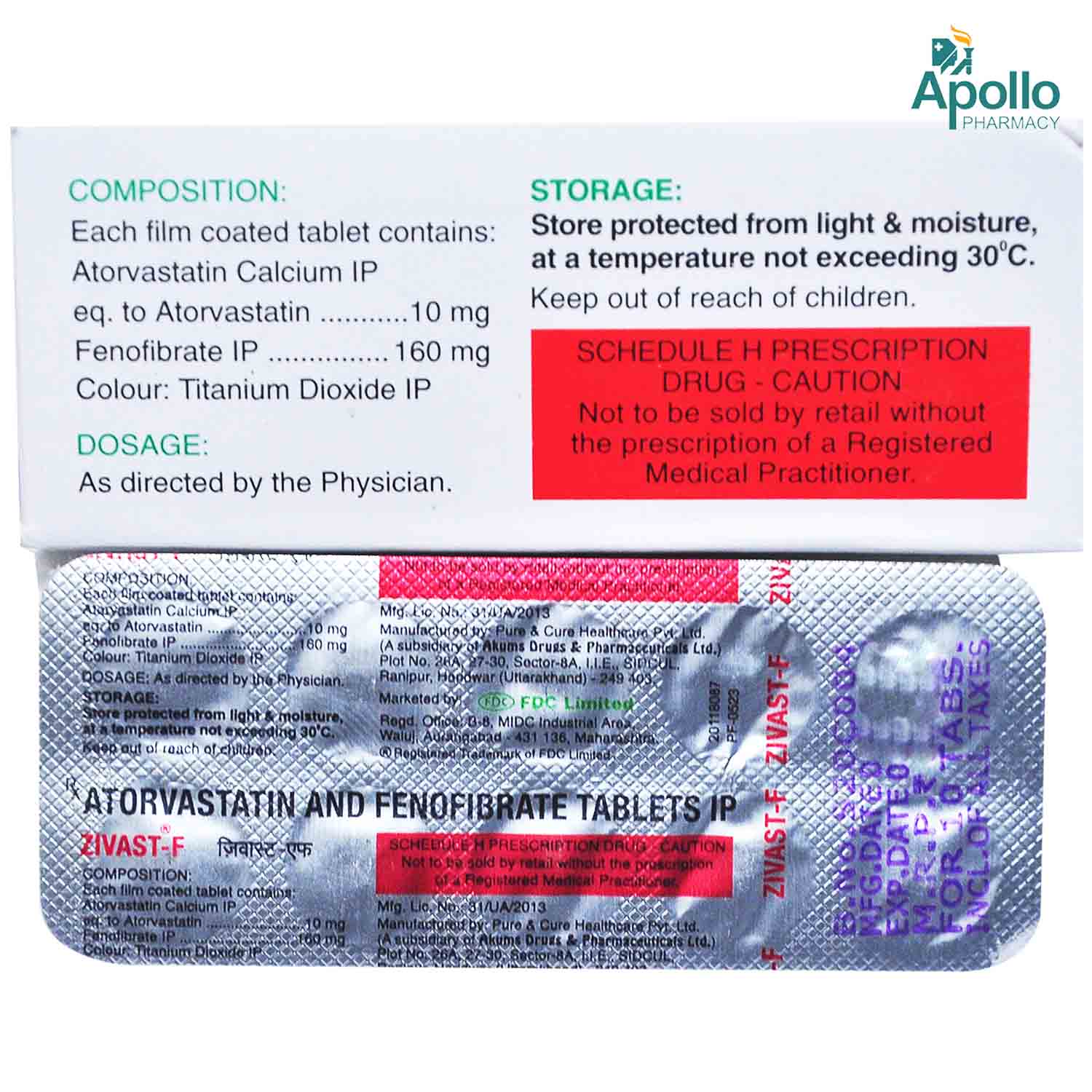 Zivast-F Tablet | Uses, Side Effects, Price | Apollo Pharmacy