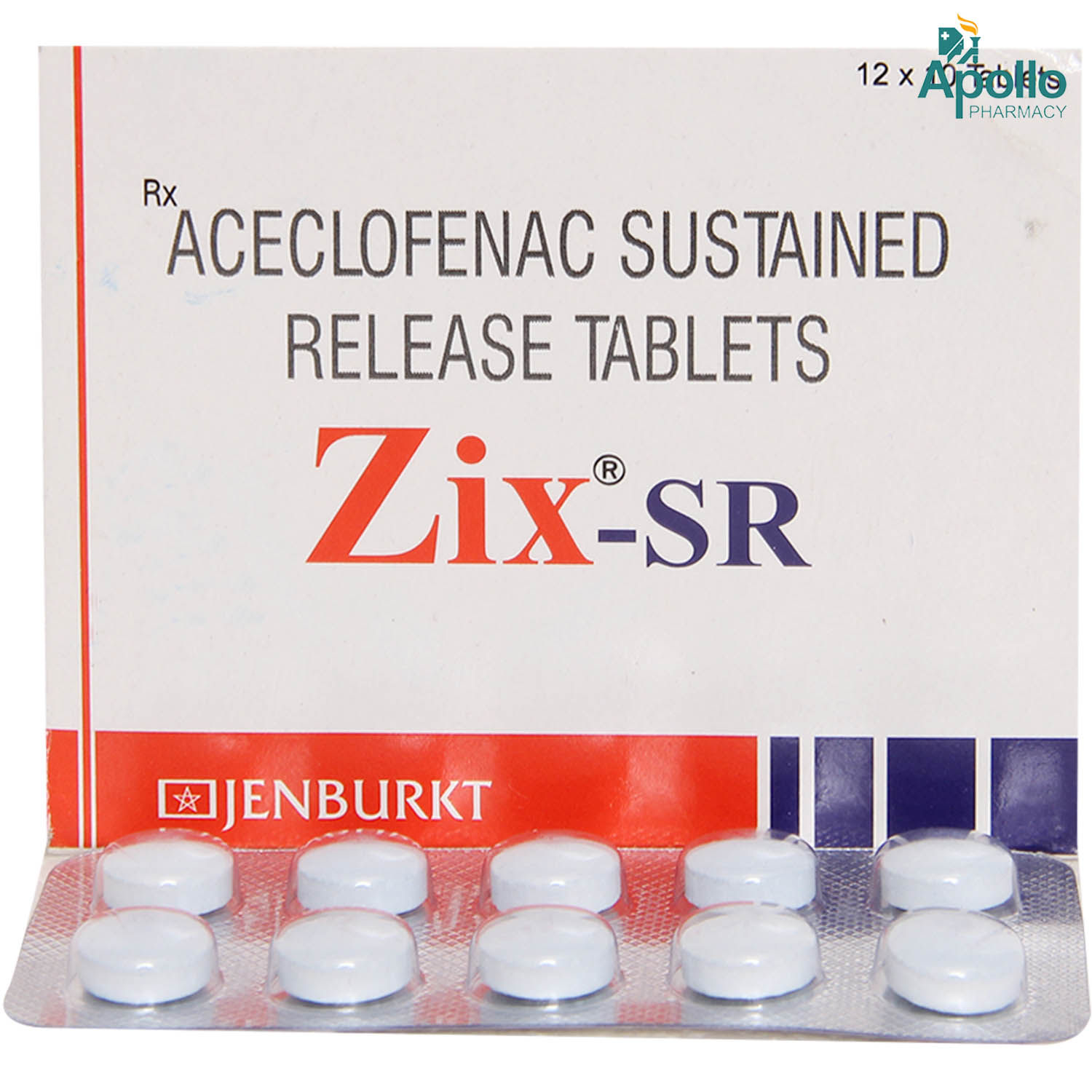 Zix Sr Tablet 10's Price, Uses, Side Effects, Composition - Apollo Pharmacy