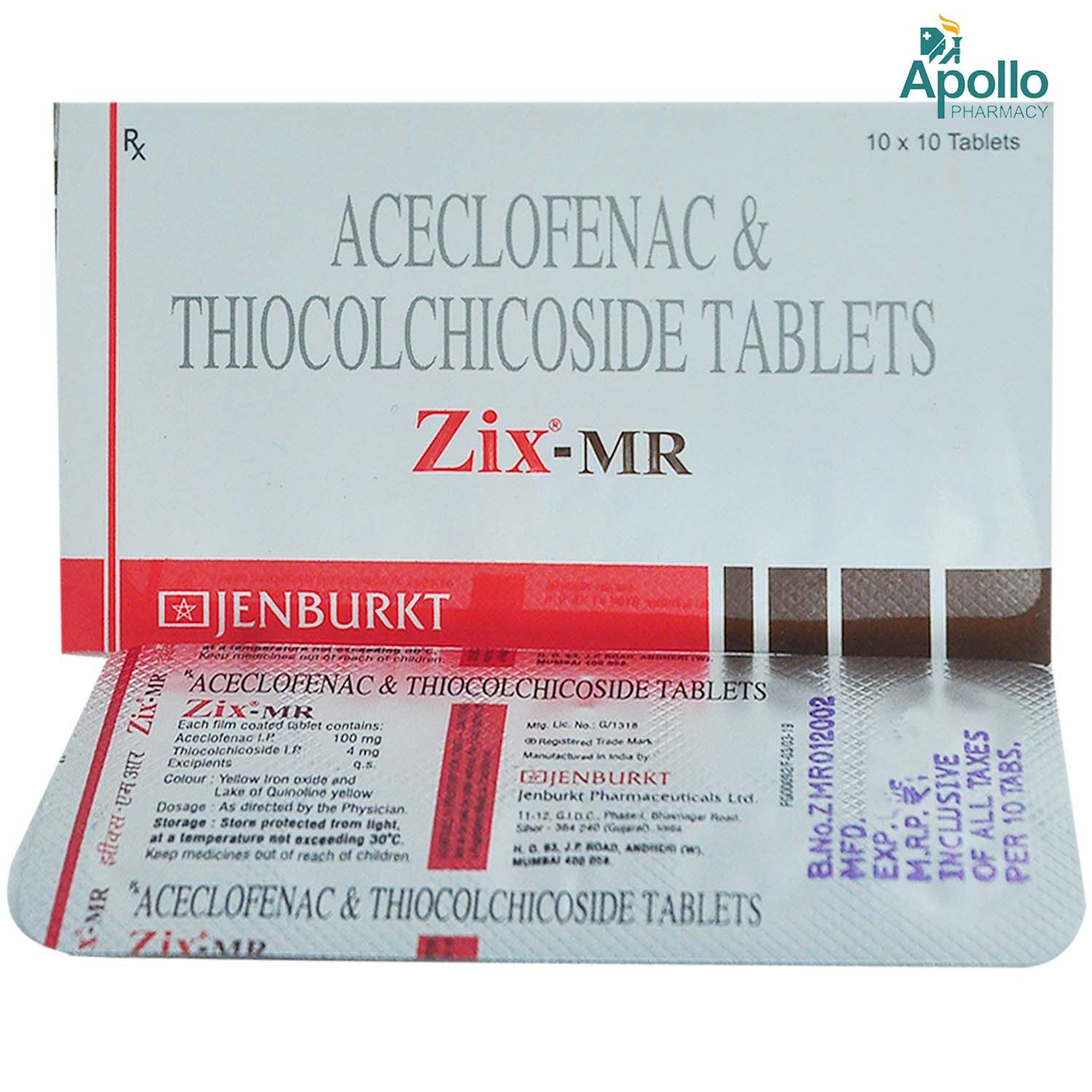 Zix-MR Tablet 10's Price, Uses, Side Effects, Composition - Apollo Pharmacy