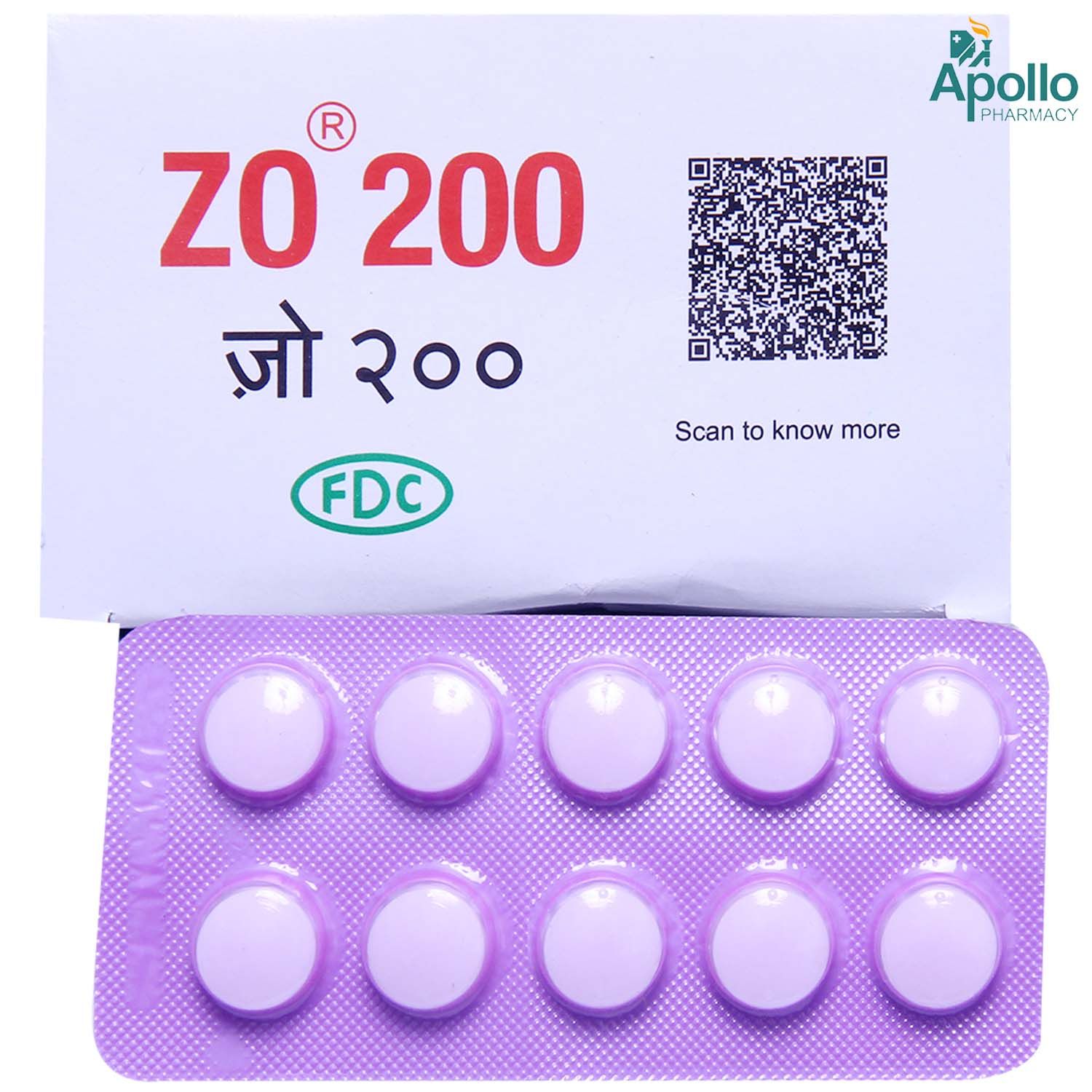 ZO 200MG TABLET | Uses, Side Effects, Price | Apollo Pharmacy