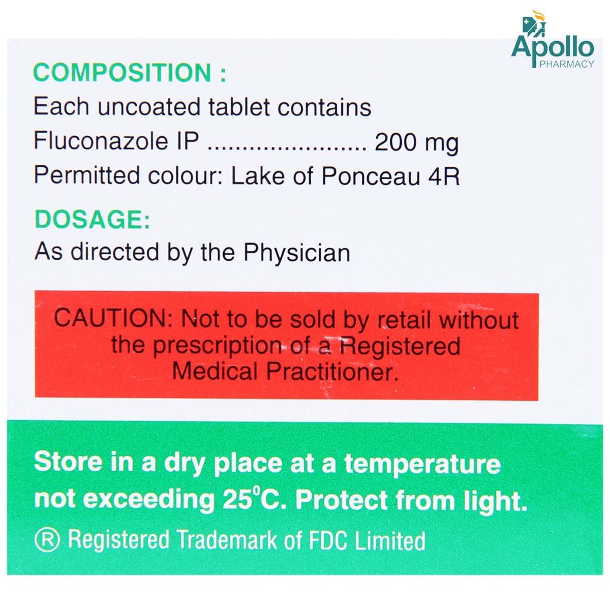 Zocon-200 Tablet | Uses, Side Effects, Price | Apollo Pharmacy