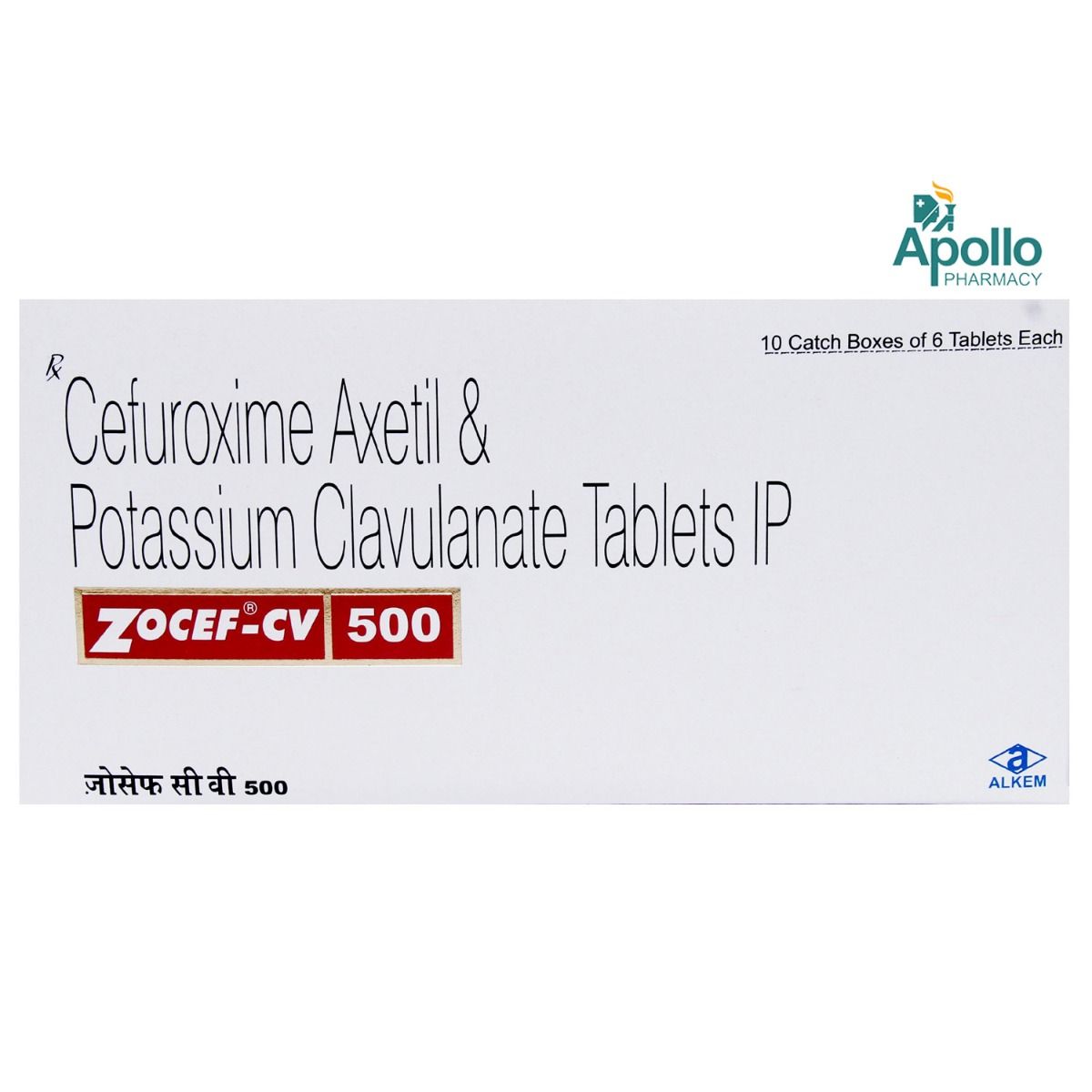 Zocef CV 500 Tablet | Uses, Side Effects, Price | Apollo Pharmacy