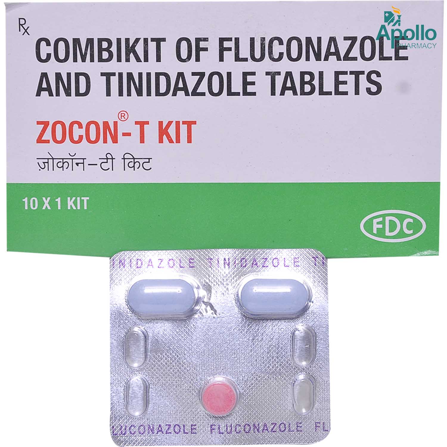 Zocon T Kit Tablet 1's Price, Uses, Side Effects, Composition - Apollo ...
