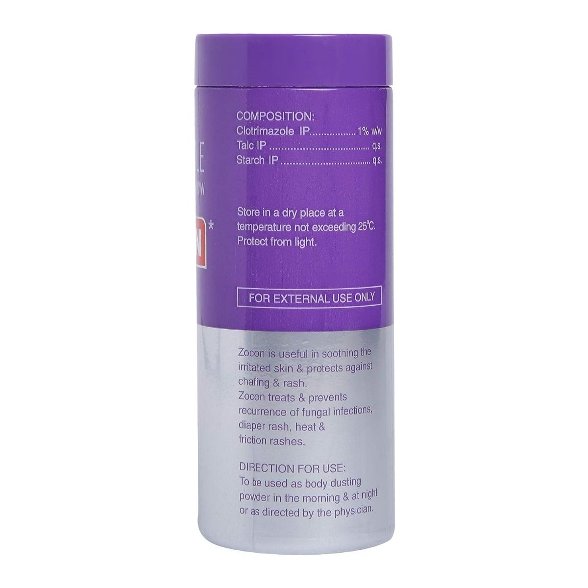 Zocon Dusting Powder 100 gm | Uses, Side Effects, Price | Apollo Pharmacy