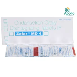 Zofer MD 4 Tablet | Uses, Side Effects, Price | Apollo Pharmacy