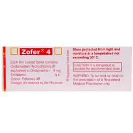 Zofer 4 Tablet | Uses, Side Effects, Price | Apollo Pharmacy
