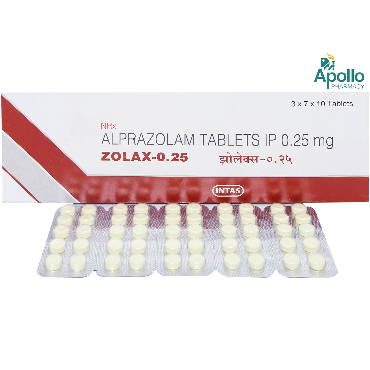 ZOLAX 0.25MG TABLET Price, Uses, Side Effects, Composition - Apollo ...