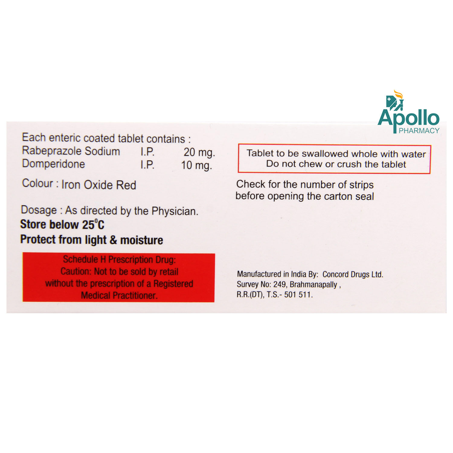 Zolerab D Tablet 10's Price, Uses, Side Effects, Composition - Apollo ...