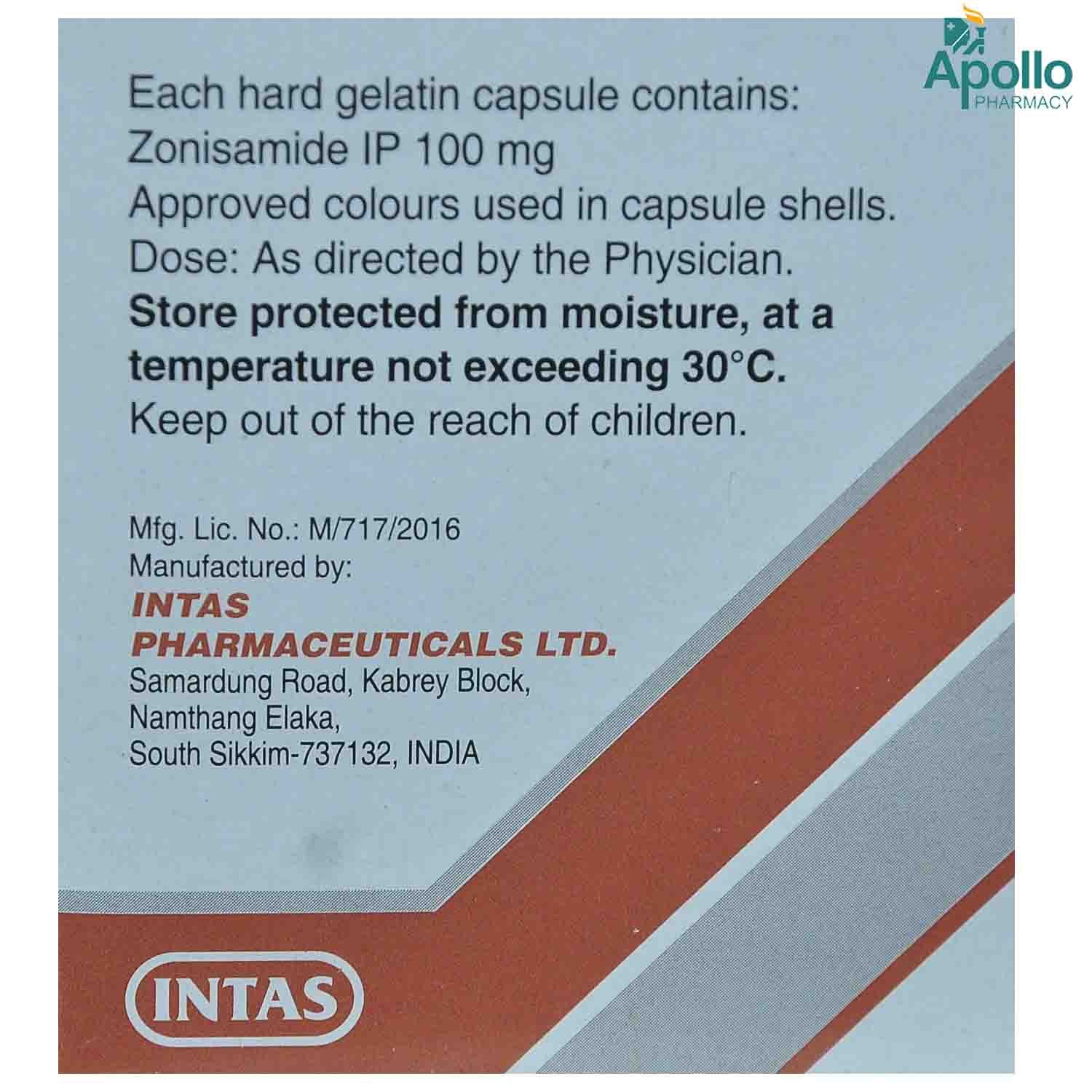 ZONIMID 100MG TABLET Price, Uses, Side Effects, Composition - Apollo ...