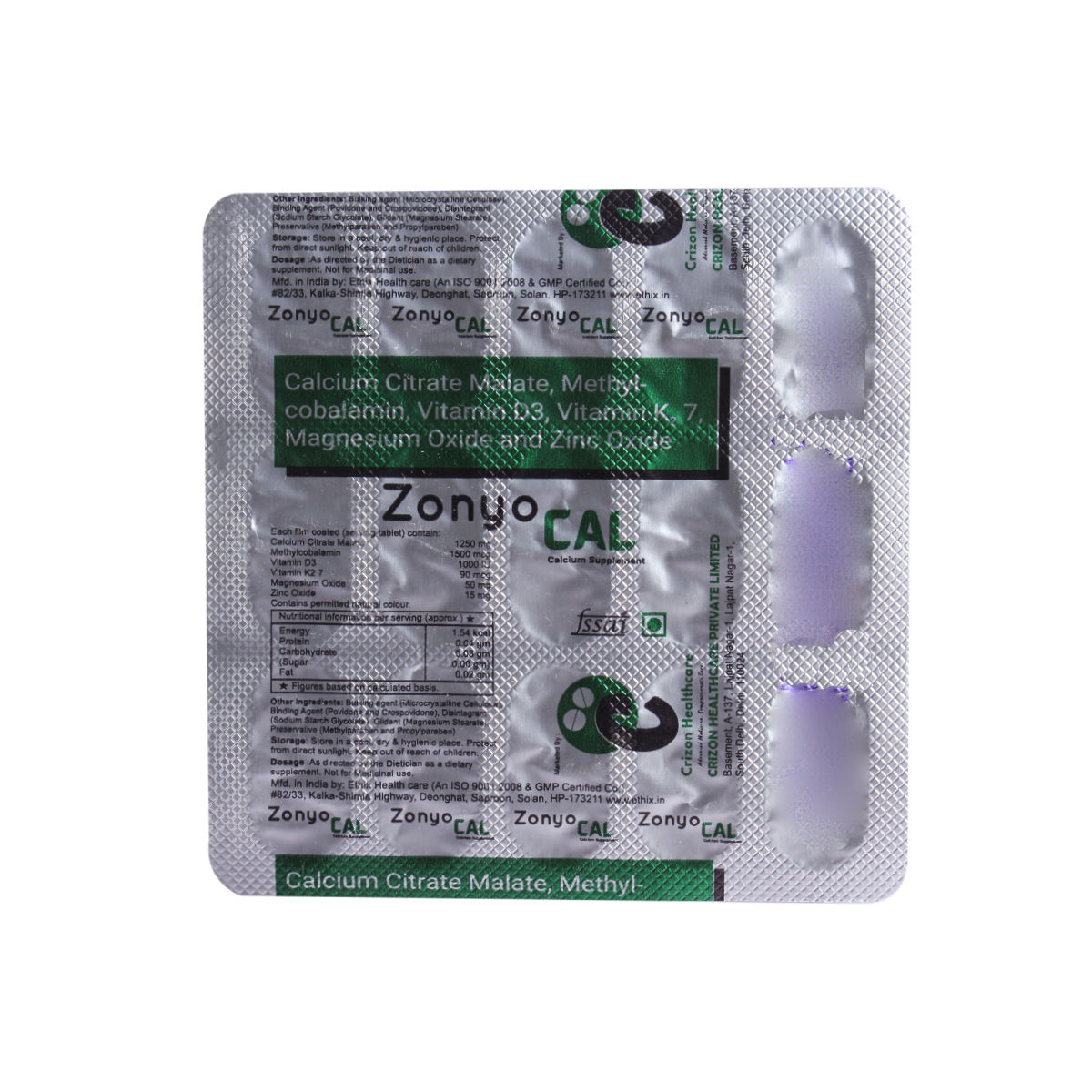 Zonyo Cal Tablet 15's Price, Uses, Side Effects, Composition - Apollo ...