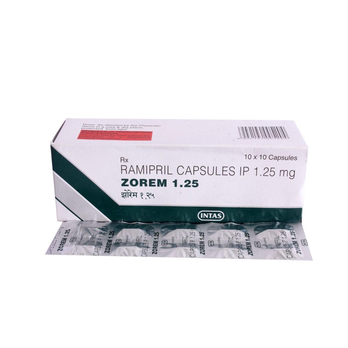 Zorem 1.25mg Capsule 10's Price, Uses, Side Effects, Composition ...
