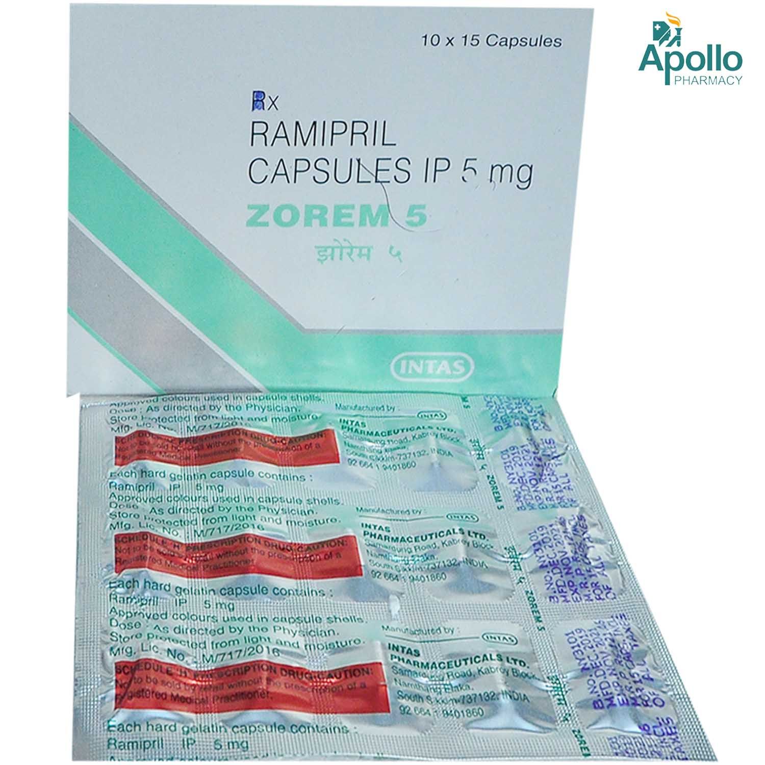 Zorem 5 Capsule 15's Price, Uses, Side Effects, Composition - Apollo ...