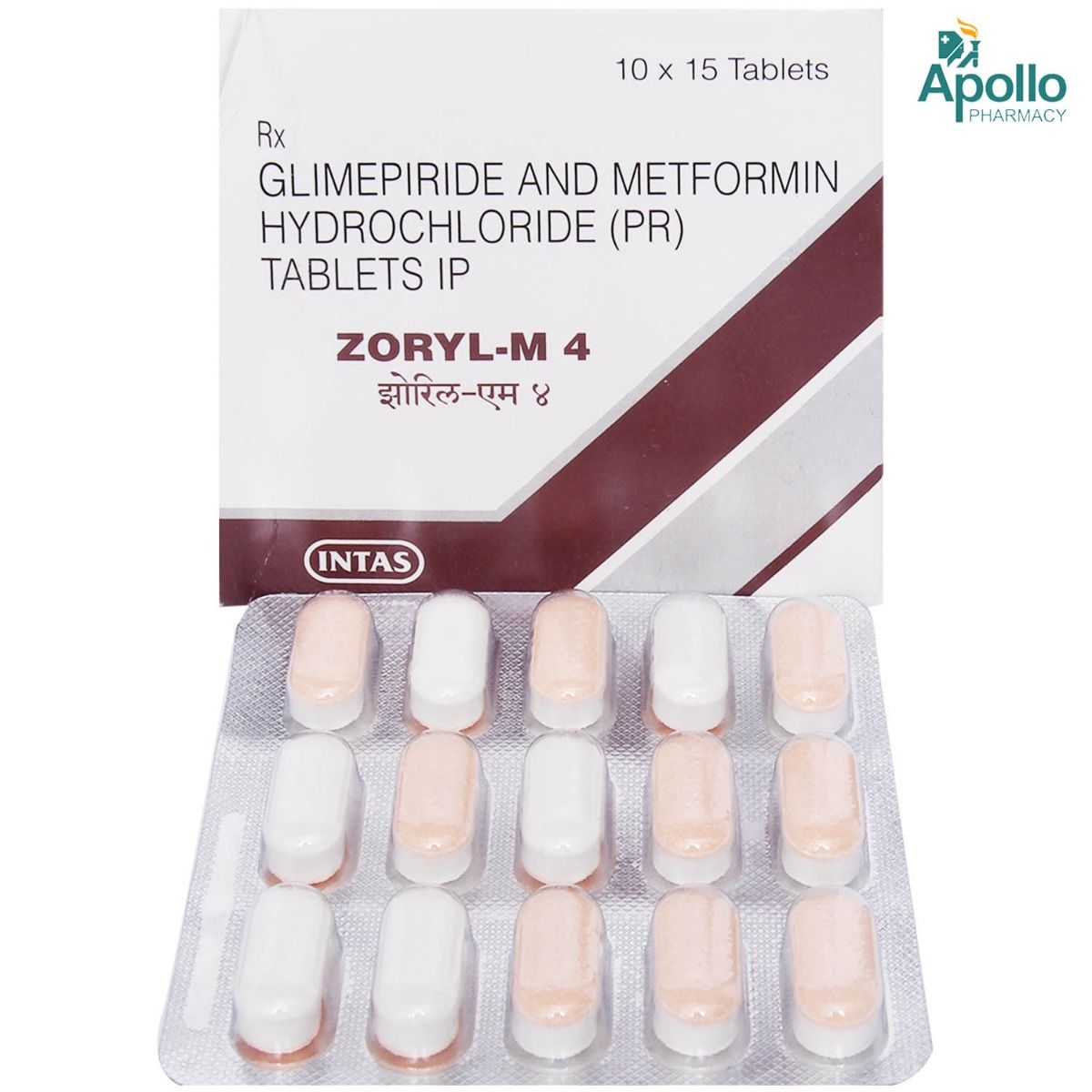 Zoryl-M 4 Tablet 15's Price, Uses, Side Effects, Composition - Apollo Pharmacy