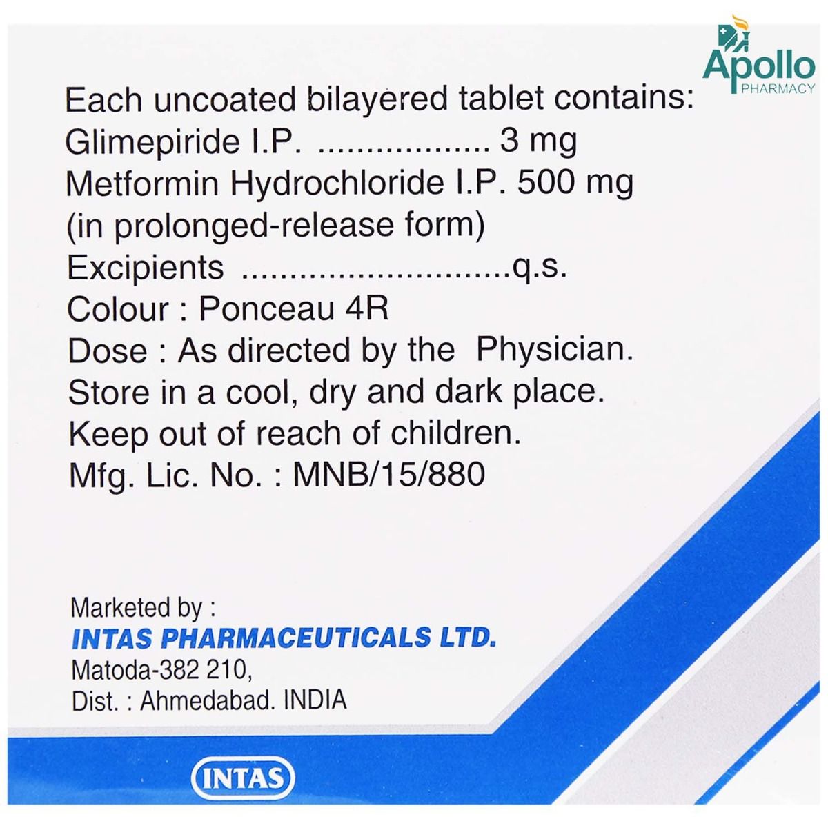 Zoryl-M 3 Tablet | Uses, Side Effects, Price | Apollo Pharmacy