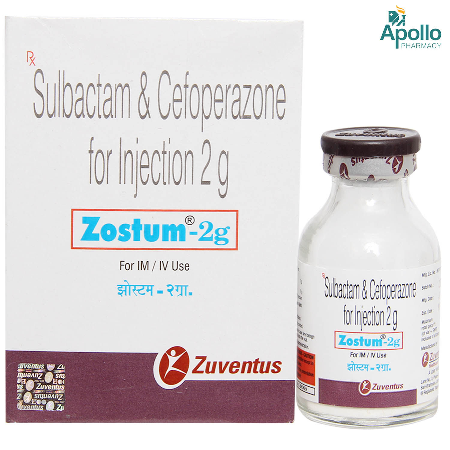 ZOSTUM IV INJECTION 2GM Price, Uses, Side Effects, Composition - Apollo ...