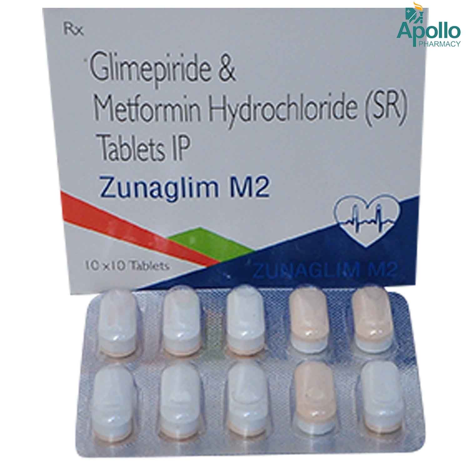 Zunaglim M 2 Tablet 10's Price, Uses, Side Effects, Composition ...