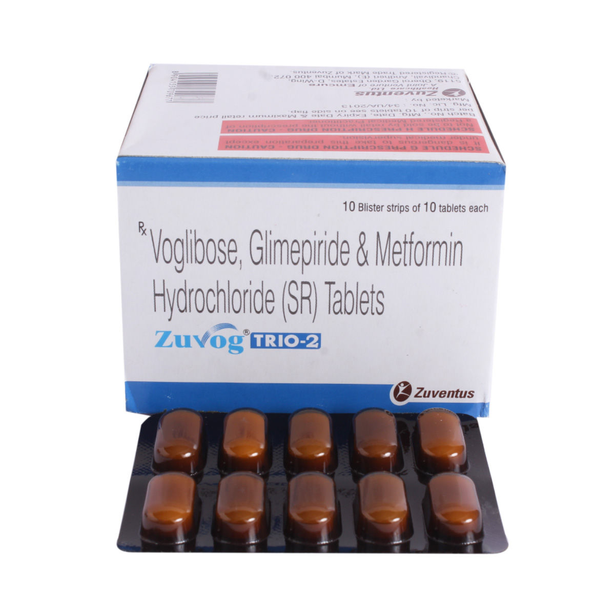 Zuvog Trio-2mg Tablet 10s Price, Uses, Side Effects, Composition ...