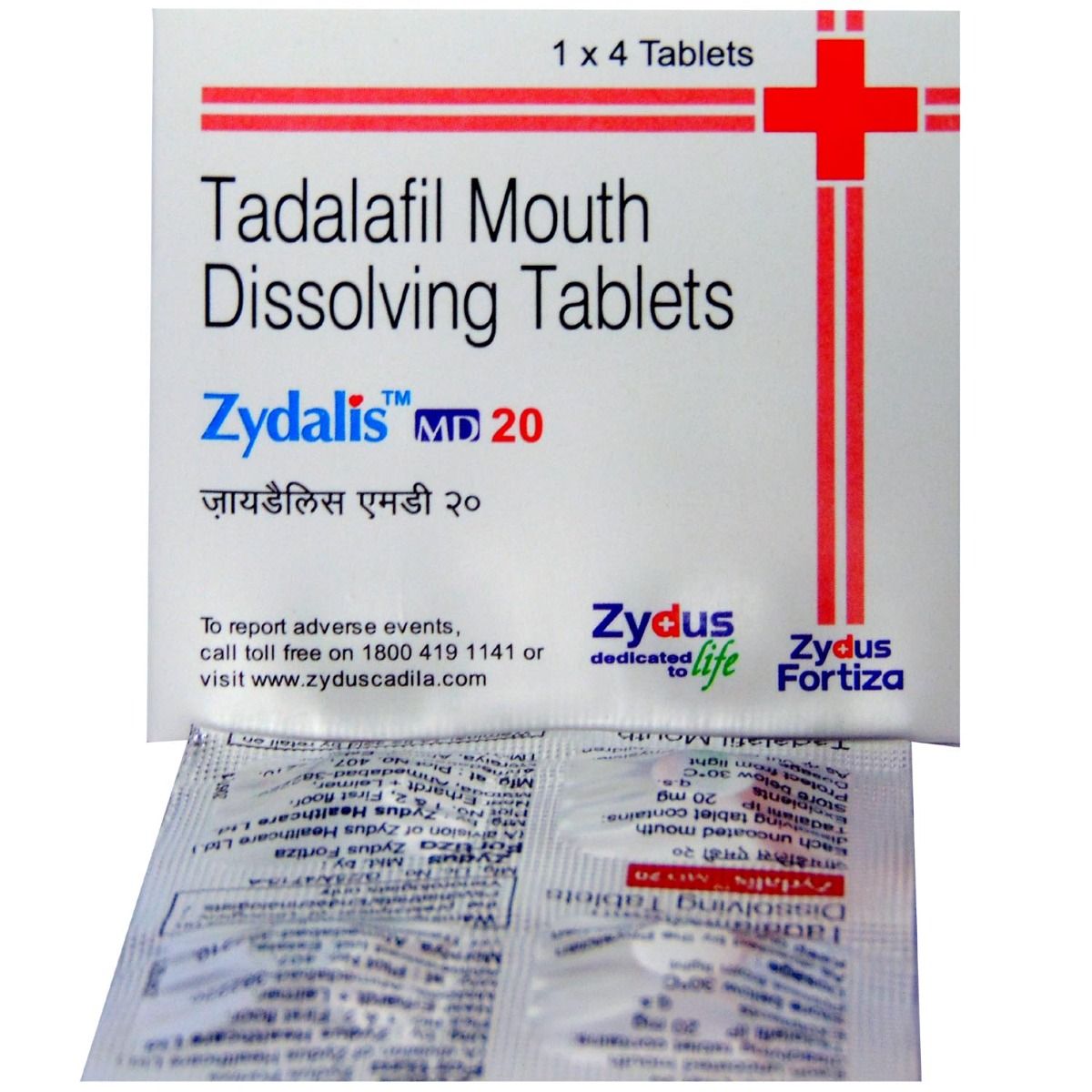 Zydalis MD 20 Tablet 4's Price, Uses, Side Effects, Composition ...