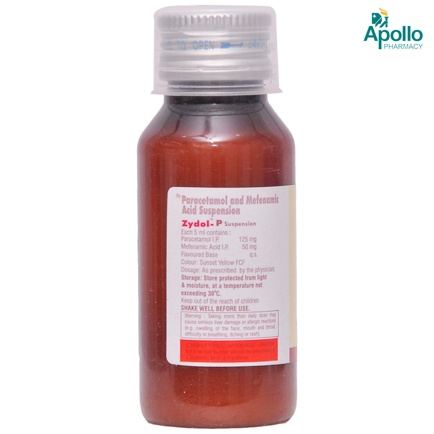 Zydol-P Suspension 60ml Price, Uses, Side Effects, Composition - Apollo ...