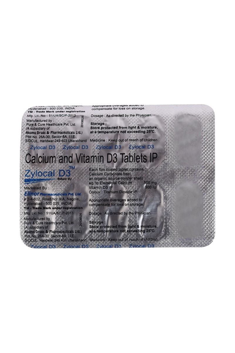 Zylocal D3 Tablet | Uses, Side Effects, Price | Apollo Pharmacy
