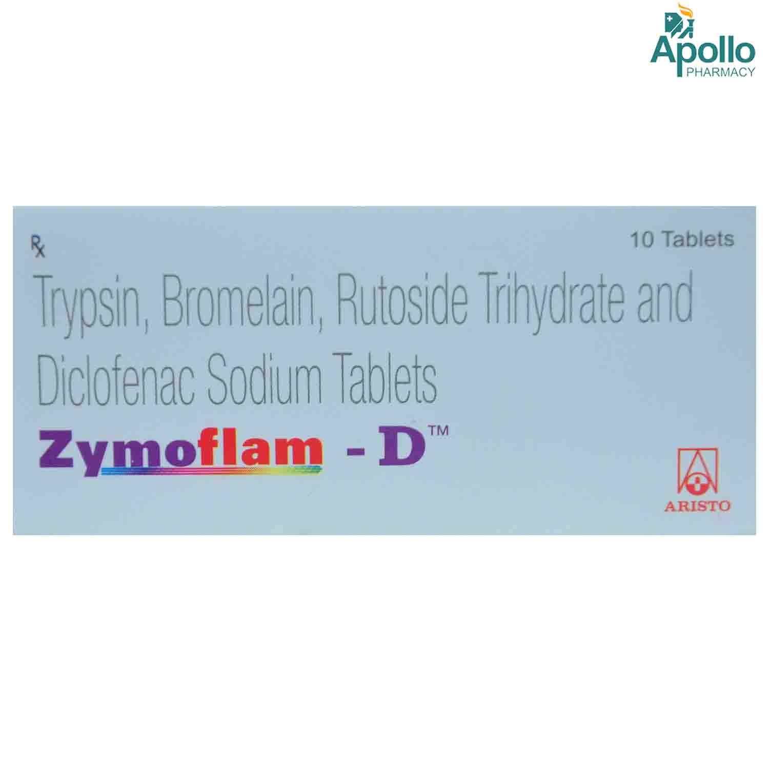 Zymoflam D Tablet | Uses, Side Effects, Price | Apollo Pharmacy
