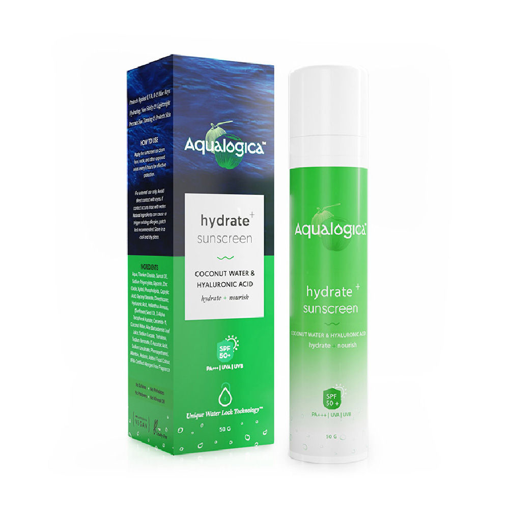Buy Aqualogica Hydrate+ Dewy Sunscreen 50 gm with SPF 50 PA+++ 50 | 19 ...