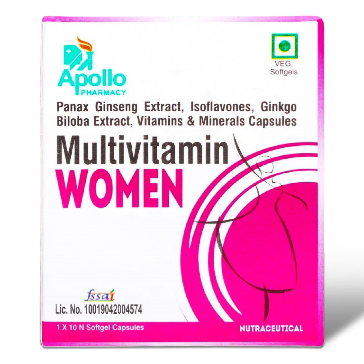 Buy Apollo Pharmacy Multivitamin for Women, 10 Capsules | 19 Minutes ...