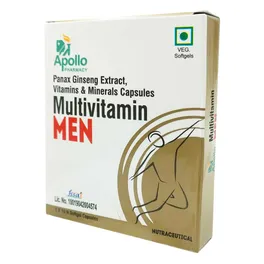 Buy Apollo Pharmacy Multivitamin for Men, 10 Capsules | 19 Minutes ...