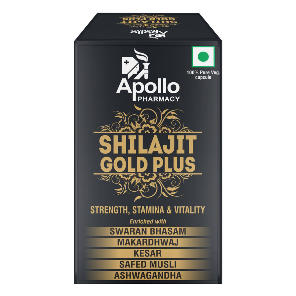 Buy Apollo Pharmacy Shilajit Gold Plus, 20 Capsules | 19 Minutes ...