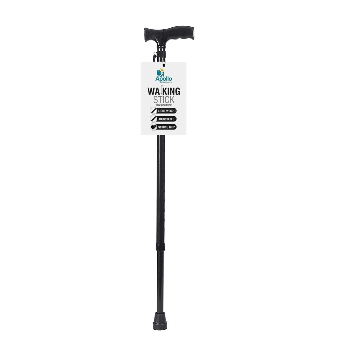 Buy Apollo Pharmacy Walking Stick L-Shape, 1 Count | 19 Minutes ...