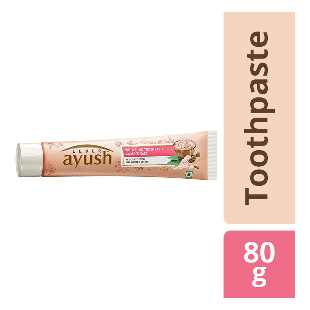 Lever Ayush Whitening Toothpaste with Rock Salt, 80 gm | Uses, Benefits ...