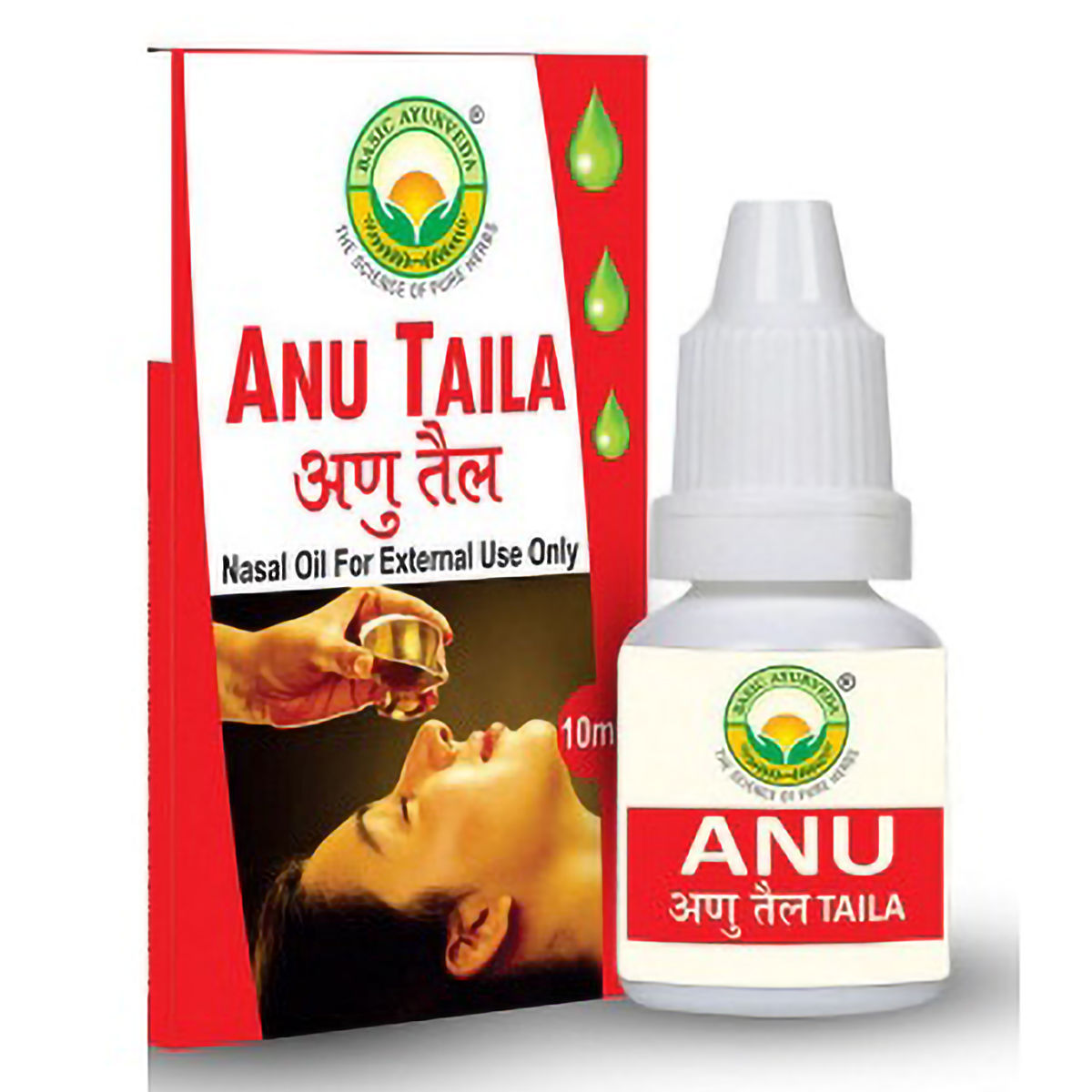 Buy Basic Ayurveda Anu Taila, 10 ml | 19 Minutes Delivery | Apollo Pharmacy