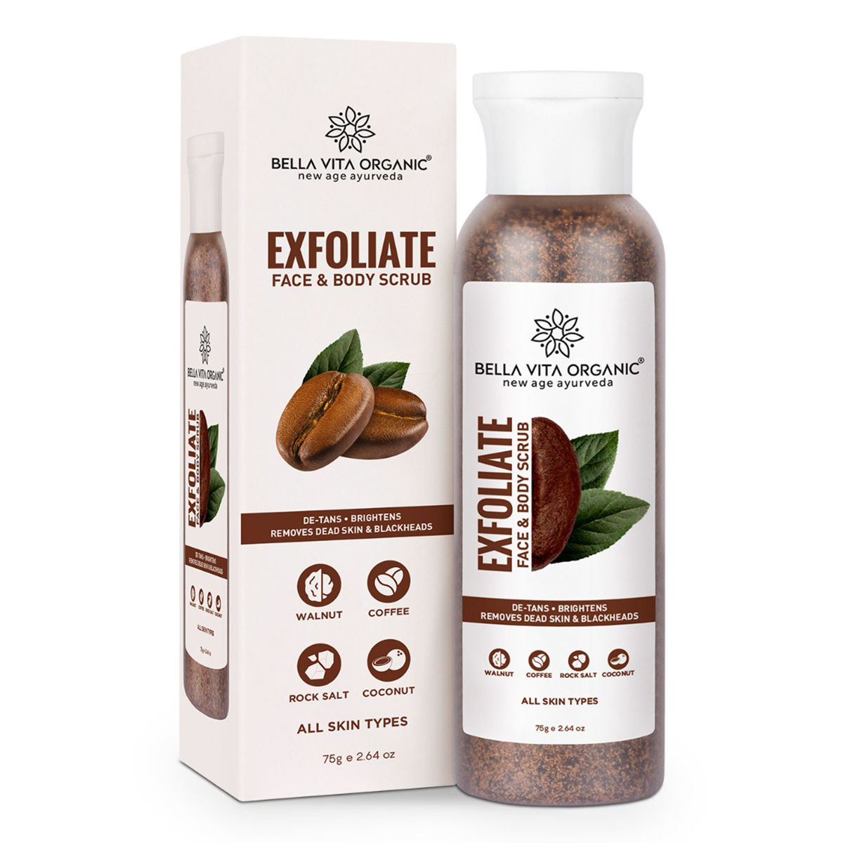 Bella Vita Organic Exfoliate Face & Body Scrub, 75 gm | Uses, Benefits ...