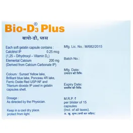 Bio-D3 Plus Capsule | Uses, Side Effects, Price | Apollo Pharmacy